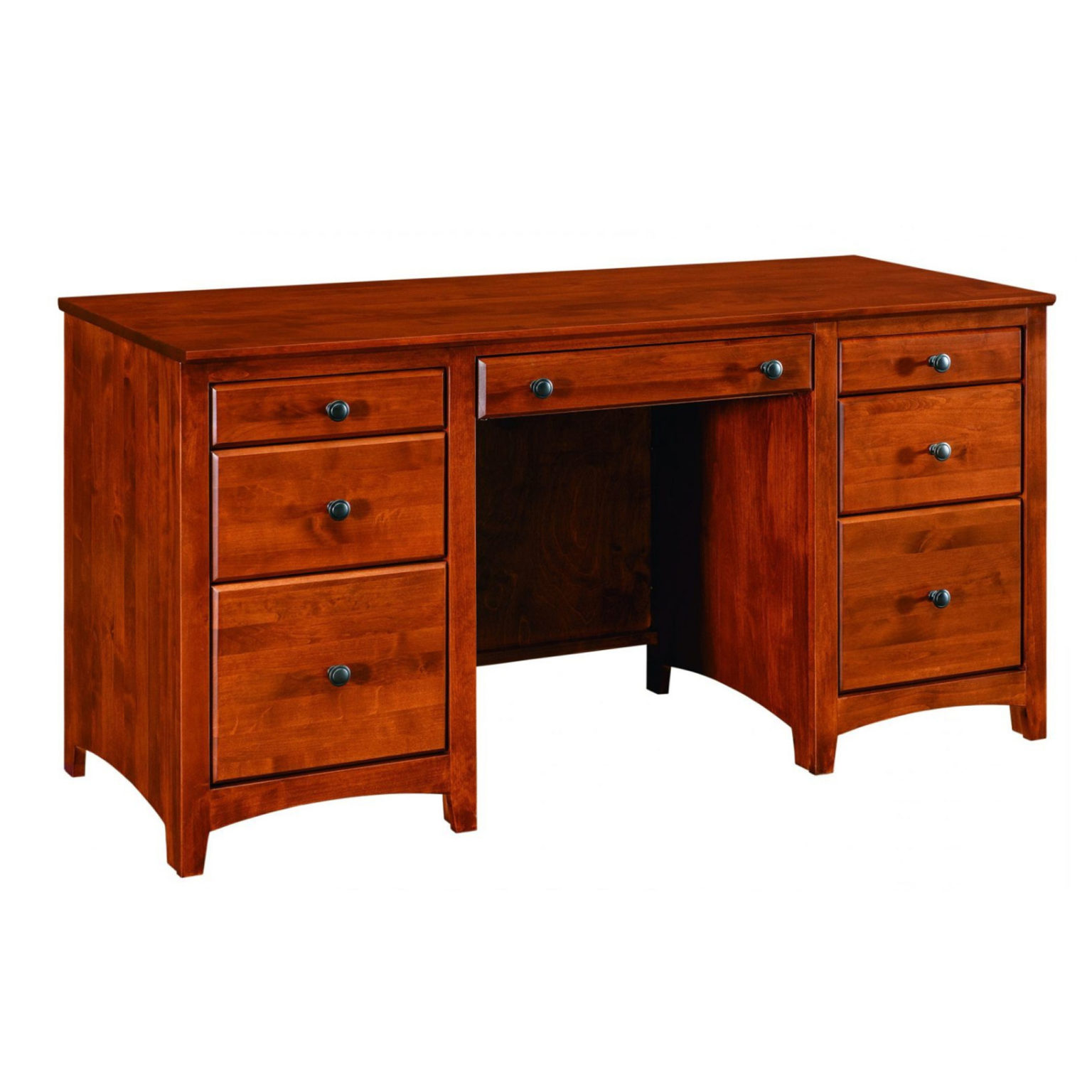 Double Pedestal Desk – Waunakee Furniture
